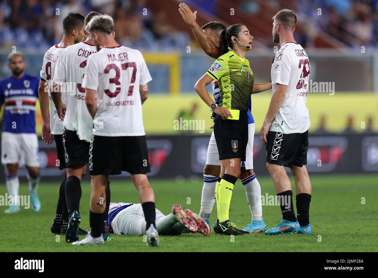 Genova, Italy. 5th Aug 2022. Maria Sole Ferrieri Caputi , Official Referee, looks on during the ...