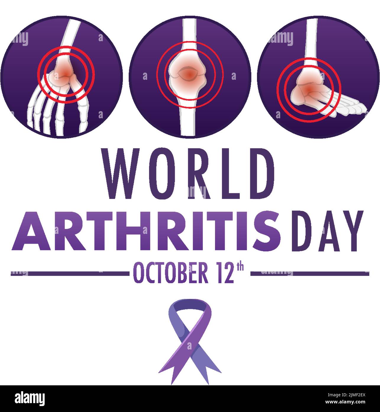 World Arthritis Day Poster Design illustration Stock Vector Image & Art ...
