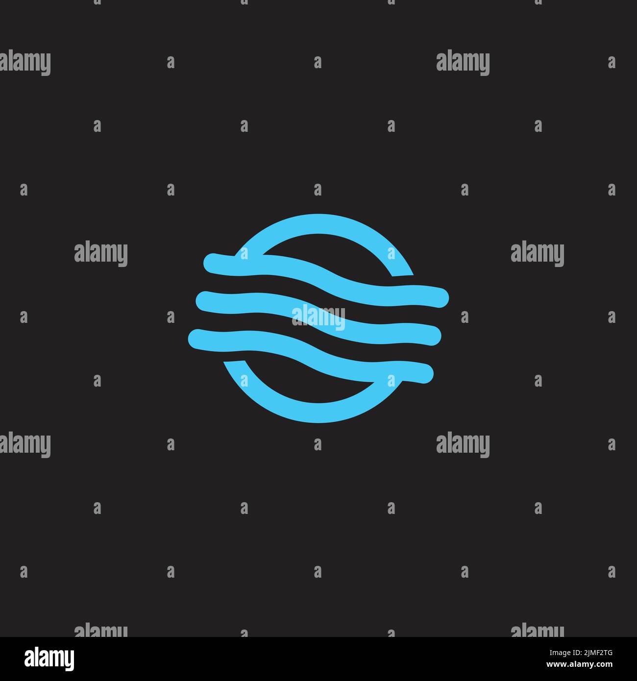 letter s blue wavy line simple logo vector Stock Vector Image & Art - Alamy