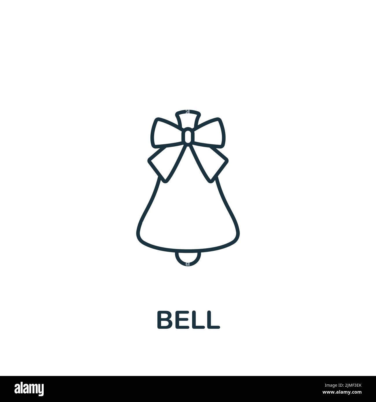 Bell icon. Monochrome simple icon for templates, web design and ...