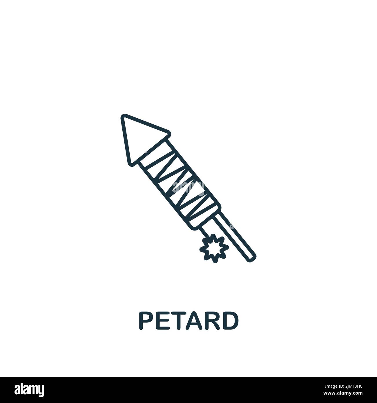 Petard icon. Monochrome simple icon for templates, web design and ...