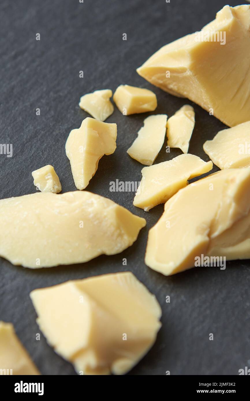 Chunks of raw pure cocoa butter Stock Photo - Alamy