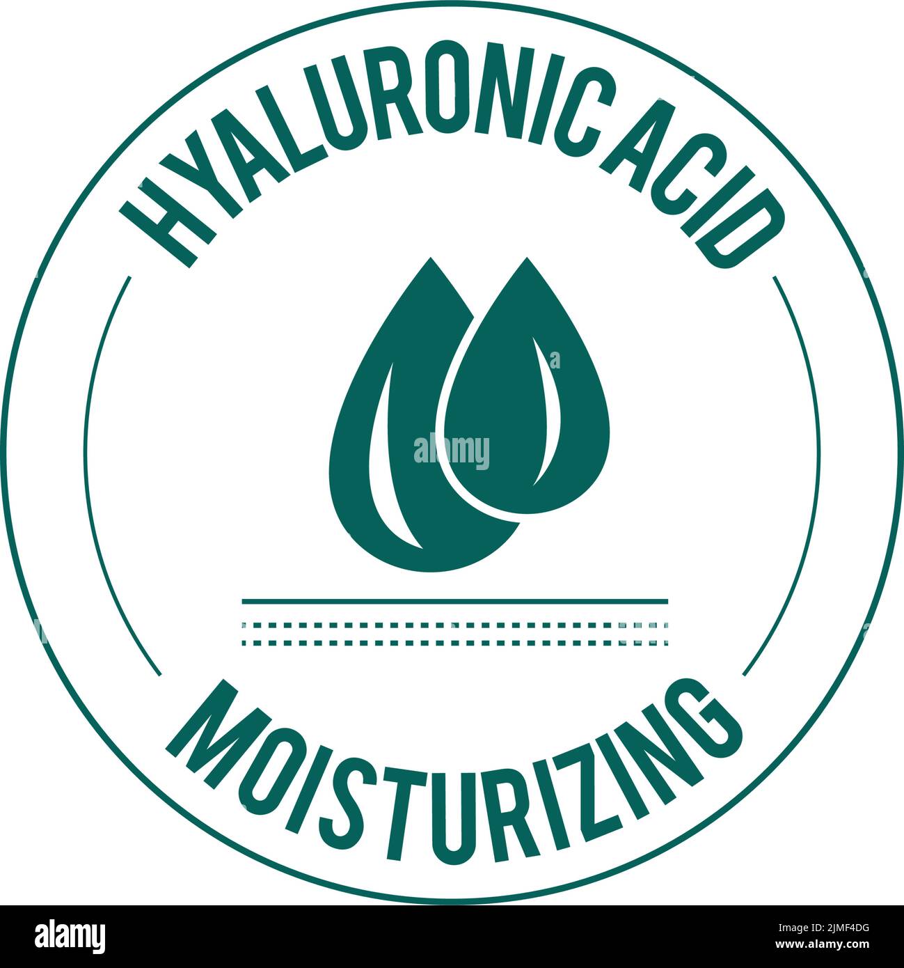 hyaluronic acid moisturizing cosmetic cream packaging icon vector ...