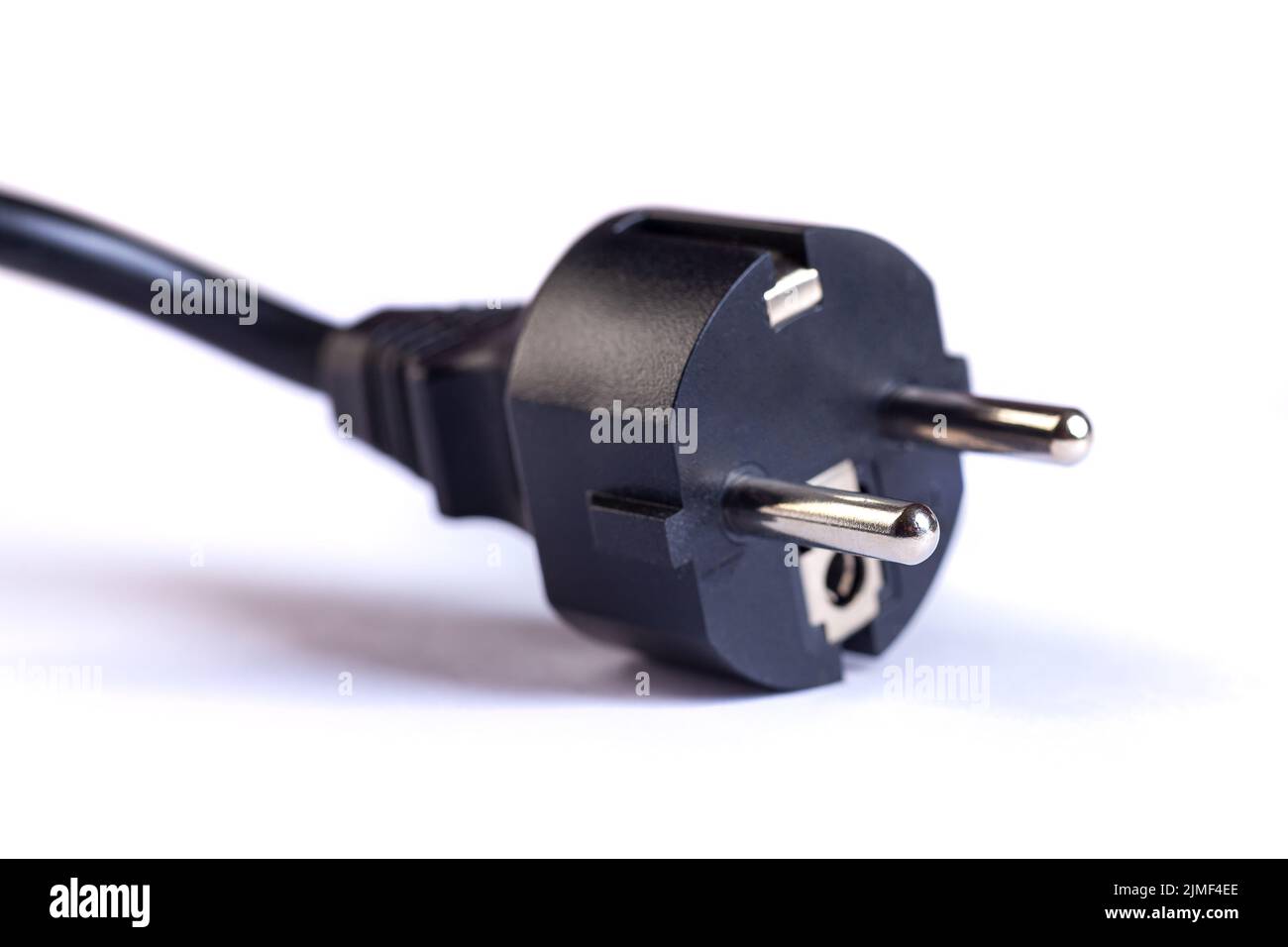 European type power plug isolated on white background Stock Photo - Alamy