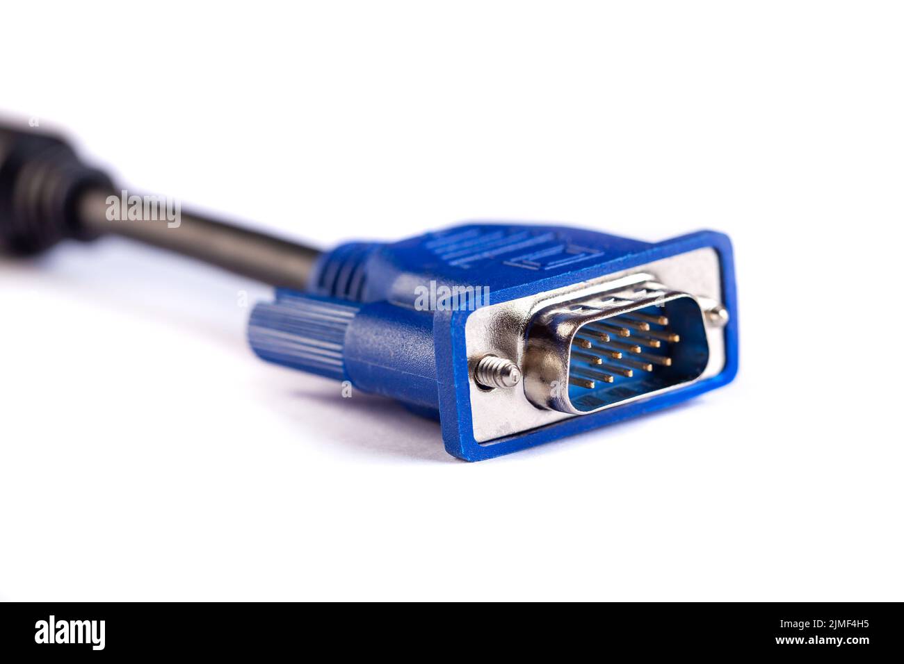 VGA plug isolated on white background with clipping path. Technology ...