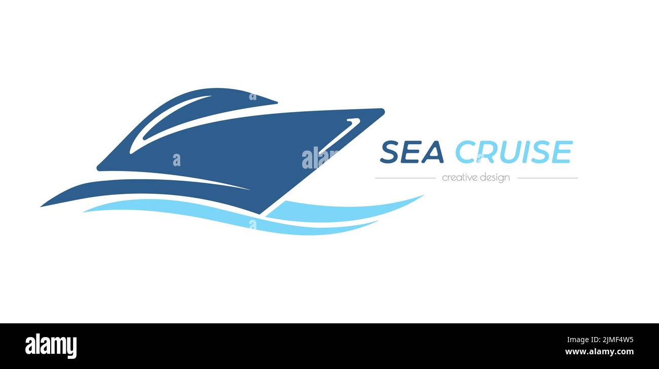 Sea cruise. Template for logo, sticker, stickers and labels, for ...