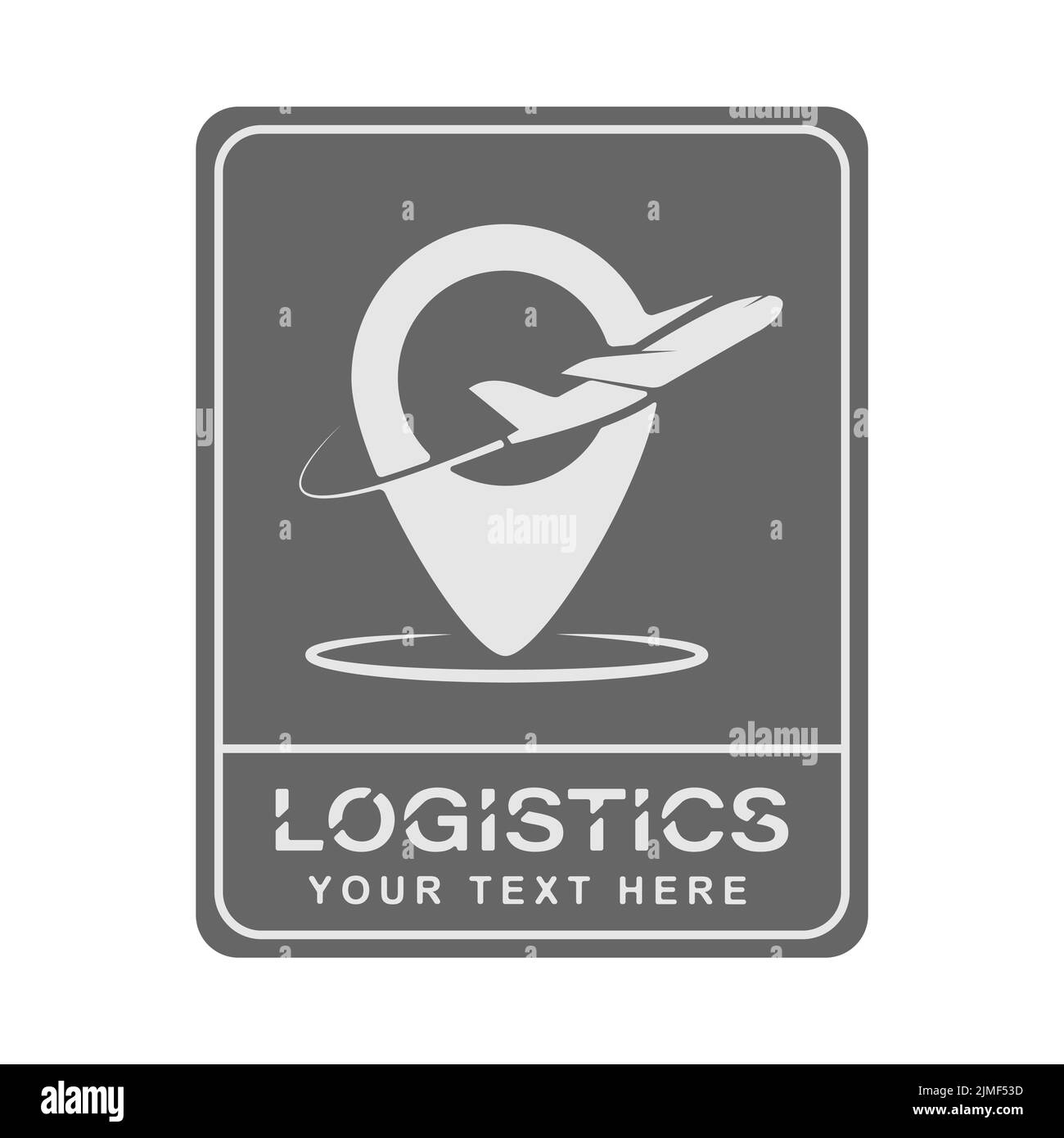 Logistics. Vector logo, logo or sticker of a transport company, for ...