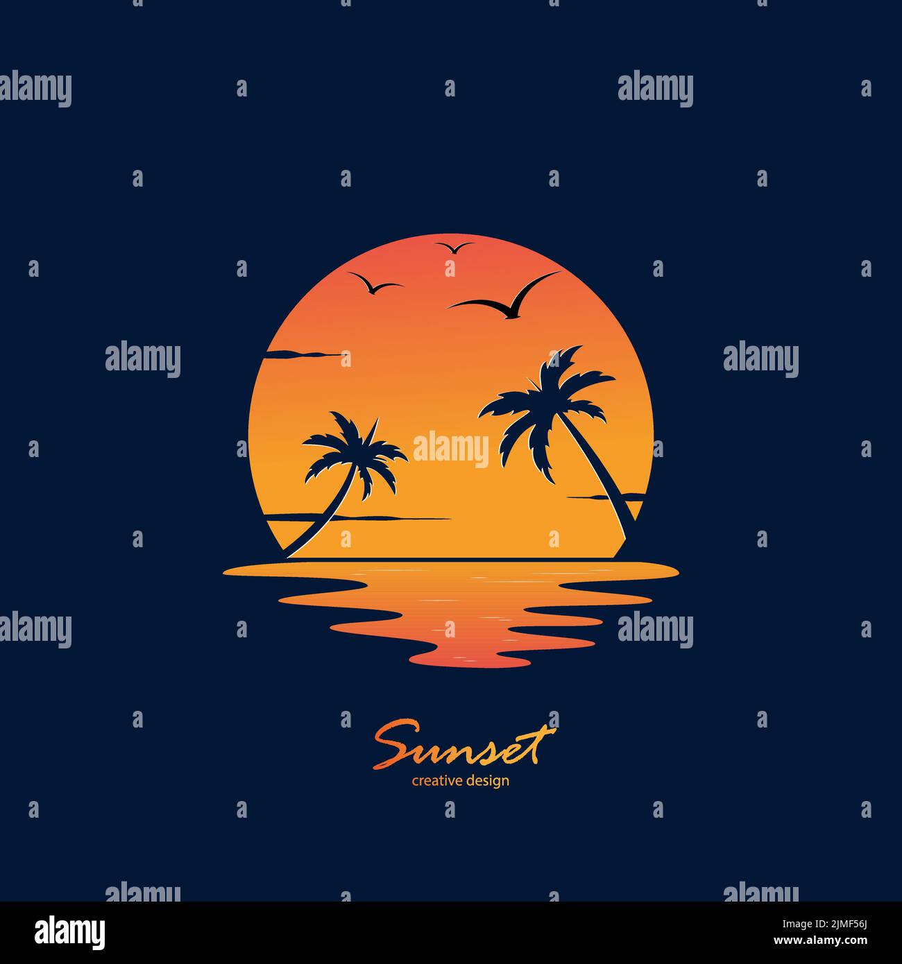 Impression: sunrise Stock Vector Images - Alamy