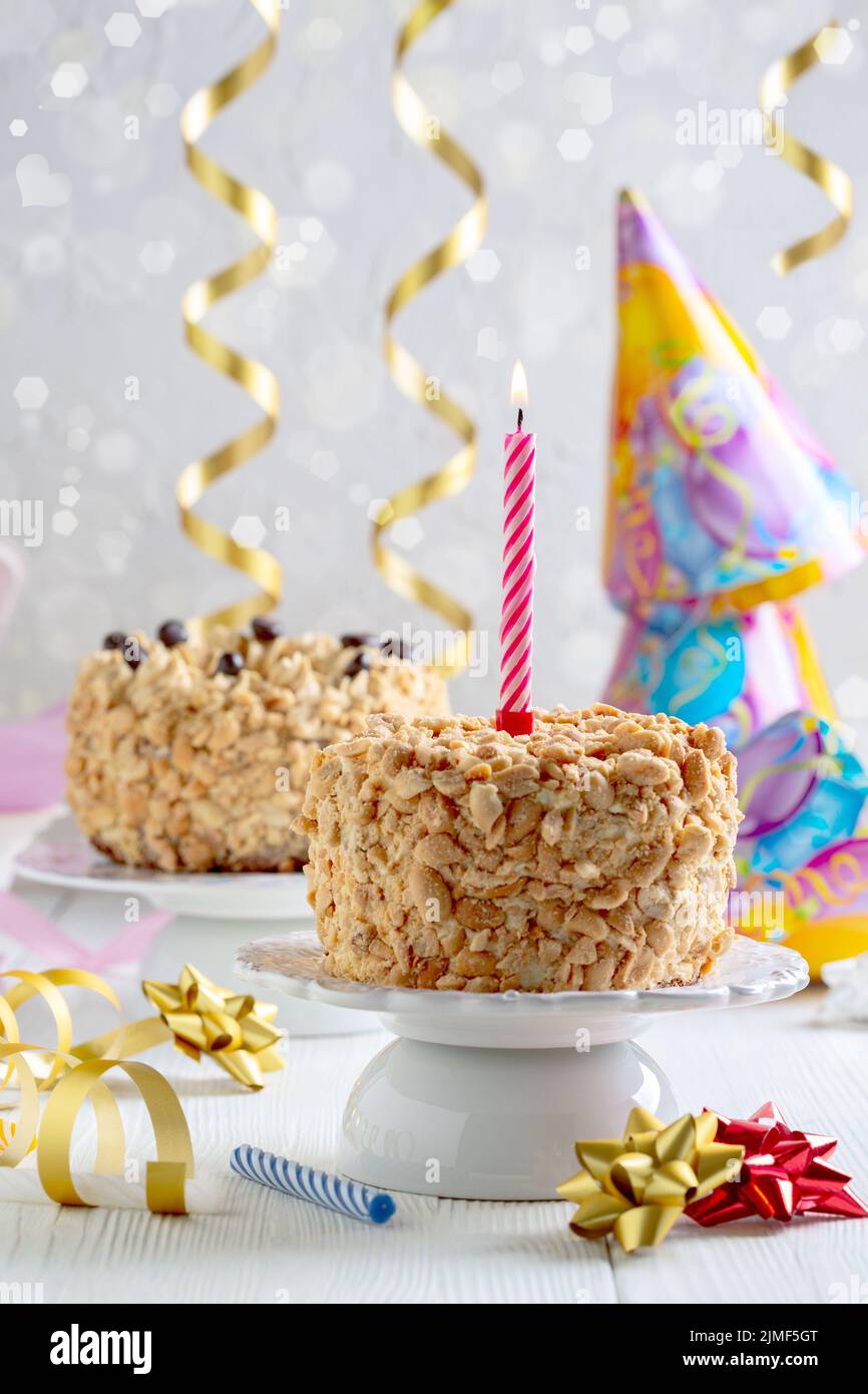 Small birthday cakes Stock Photo - Alamy