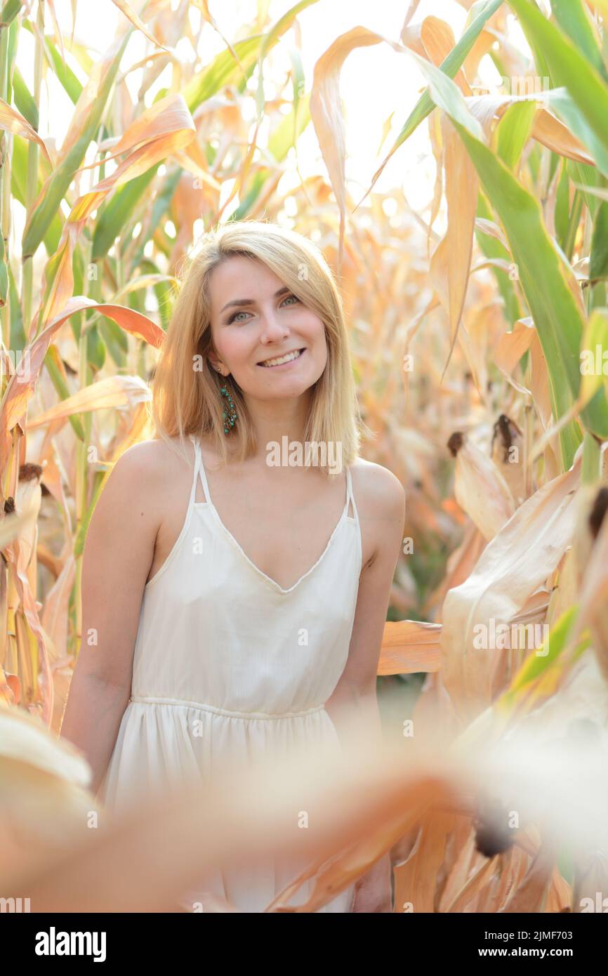Happy white woman hi-res stock photography and images - Alamy