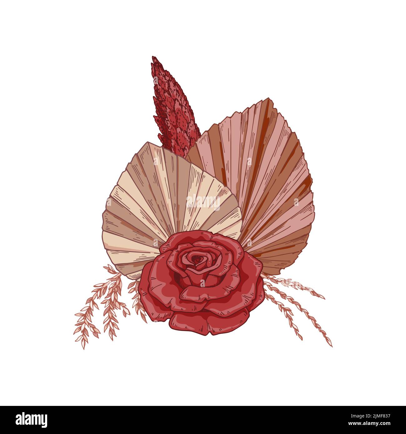 Colorful flowers in rustic Stock Vector Images - Alamy