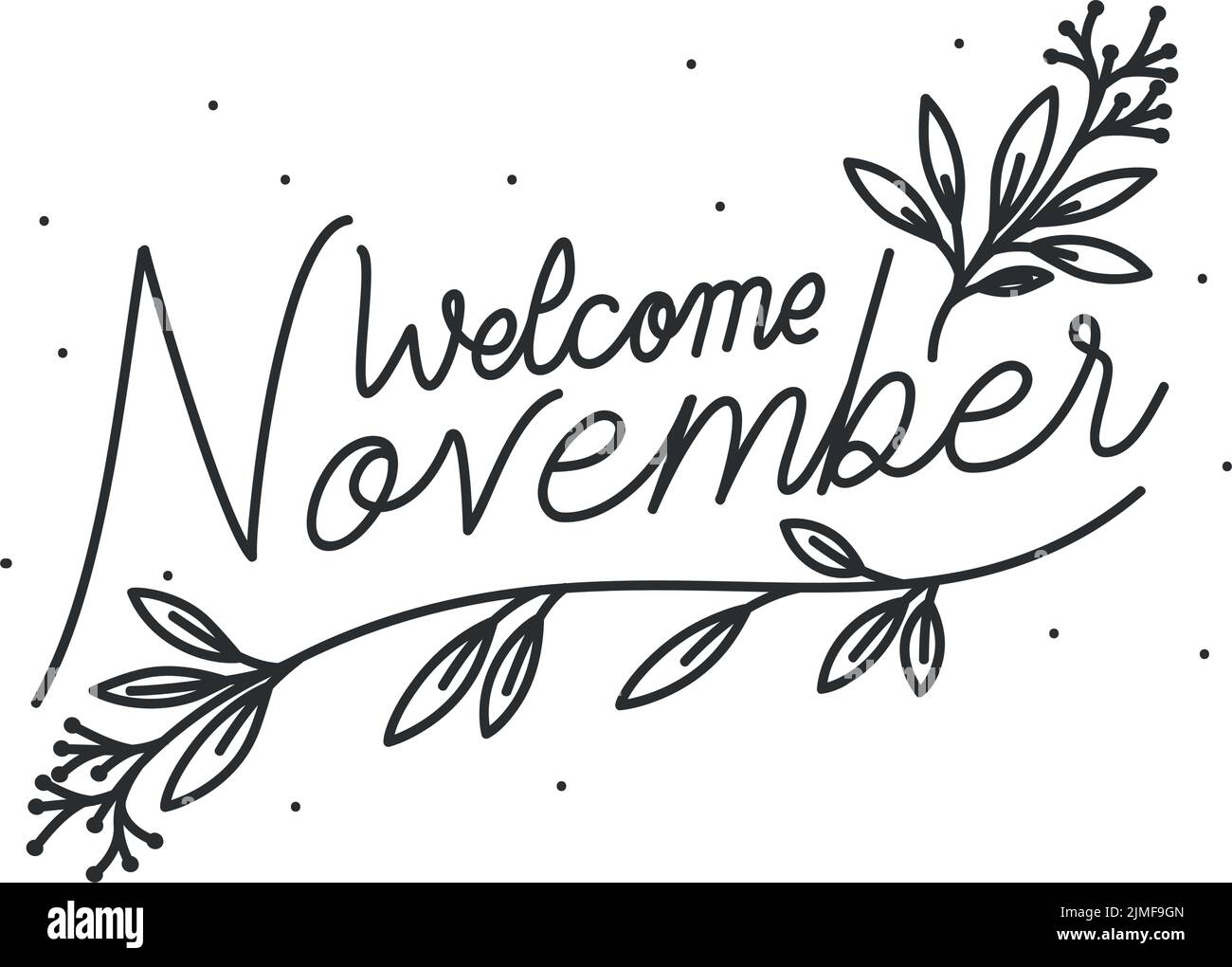 design of welcome november Stock Vector Image & Art - Alamy