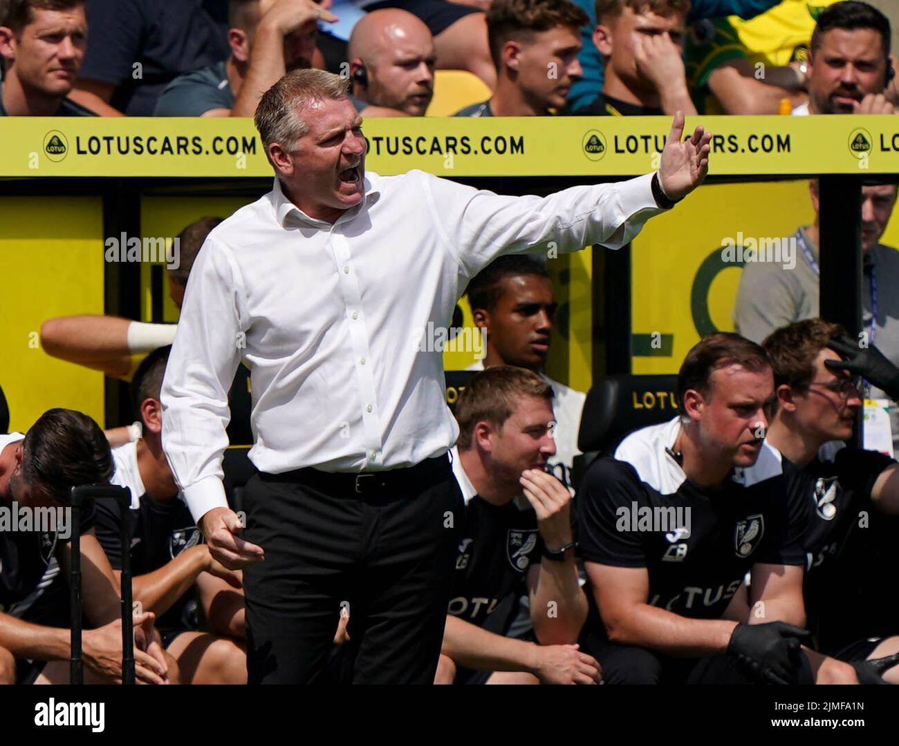 Norwich City manager Dean Smith during the Sky Bet Championship match ...