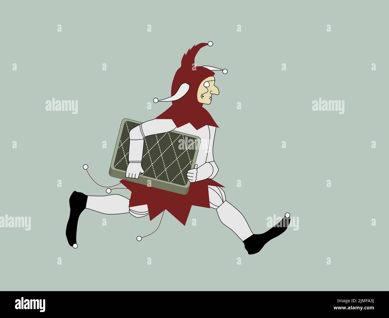 Medieval joker cartoon icon hi-res stock photography and images - Alamy