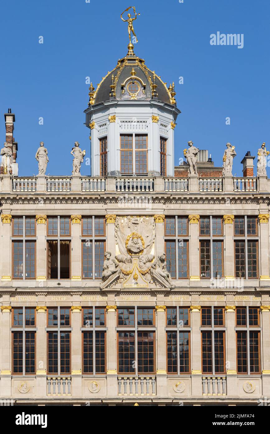 Brussels, Belgium - March 25, 2022: Building at Grand Place. Market ...