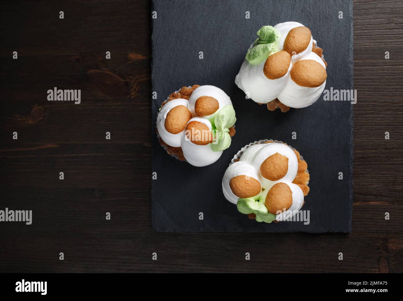 Three sweet pastries Stock Photo - Alamy
