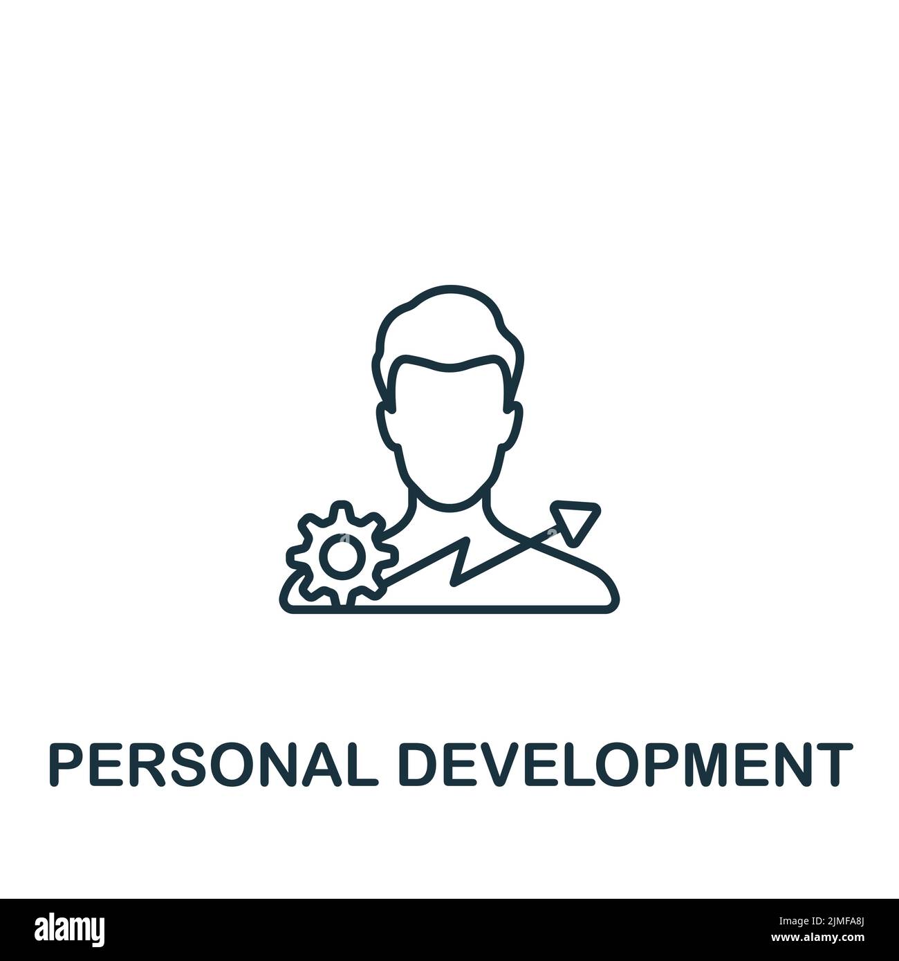 Personal Development icon. Monochrome simple Business Training icon for ...