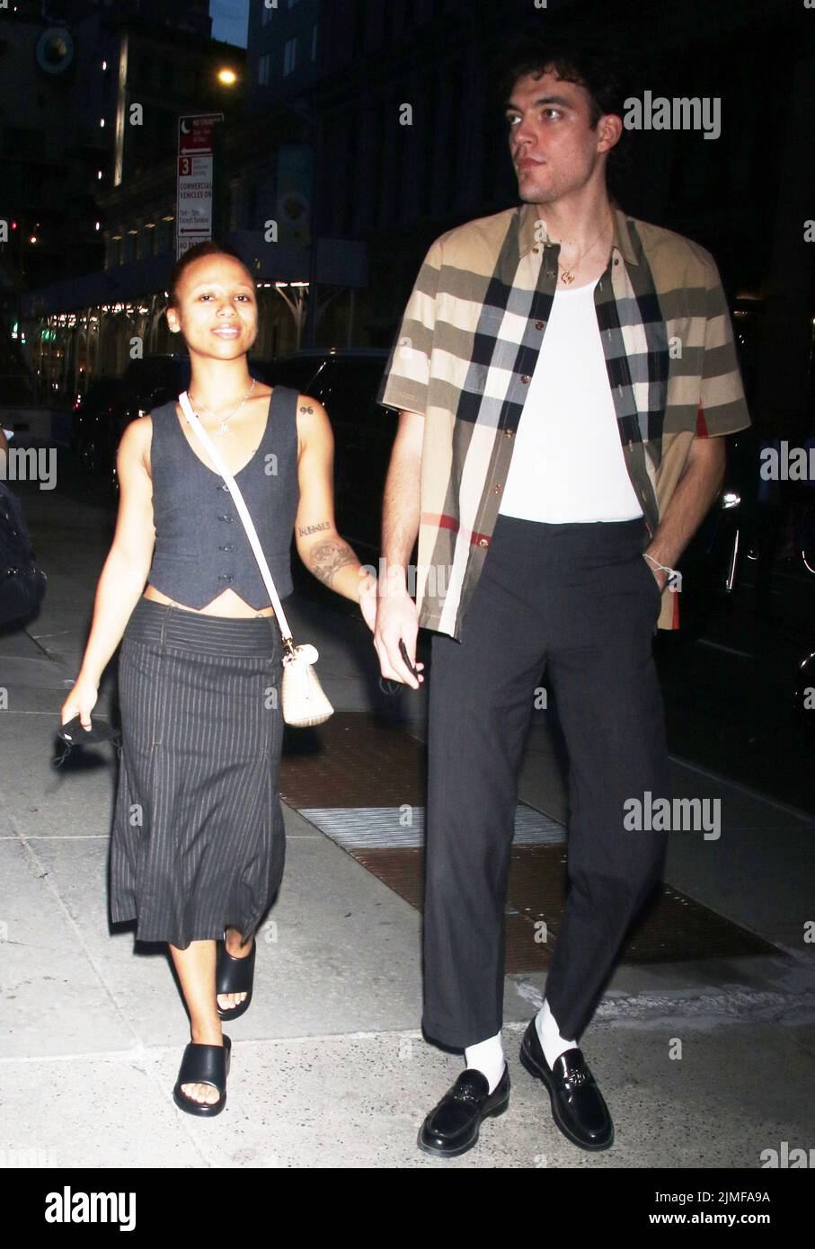 August 05, 2022 Armando Rivera, Myha'la Herrol arriving to Opening ...