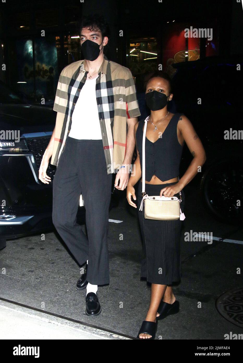 August 05, 2022 Armando Rivera, Myha'la Herrol arriving to Opening ...