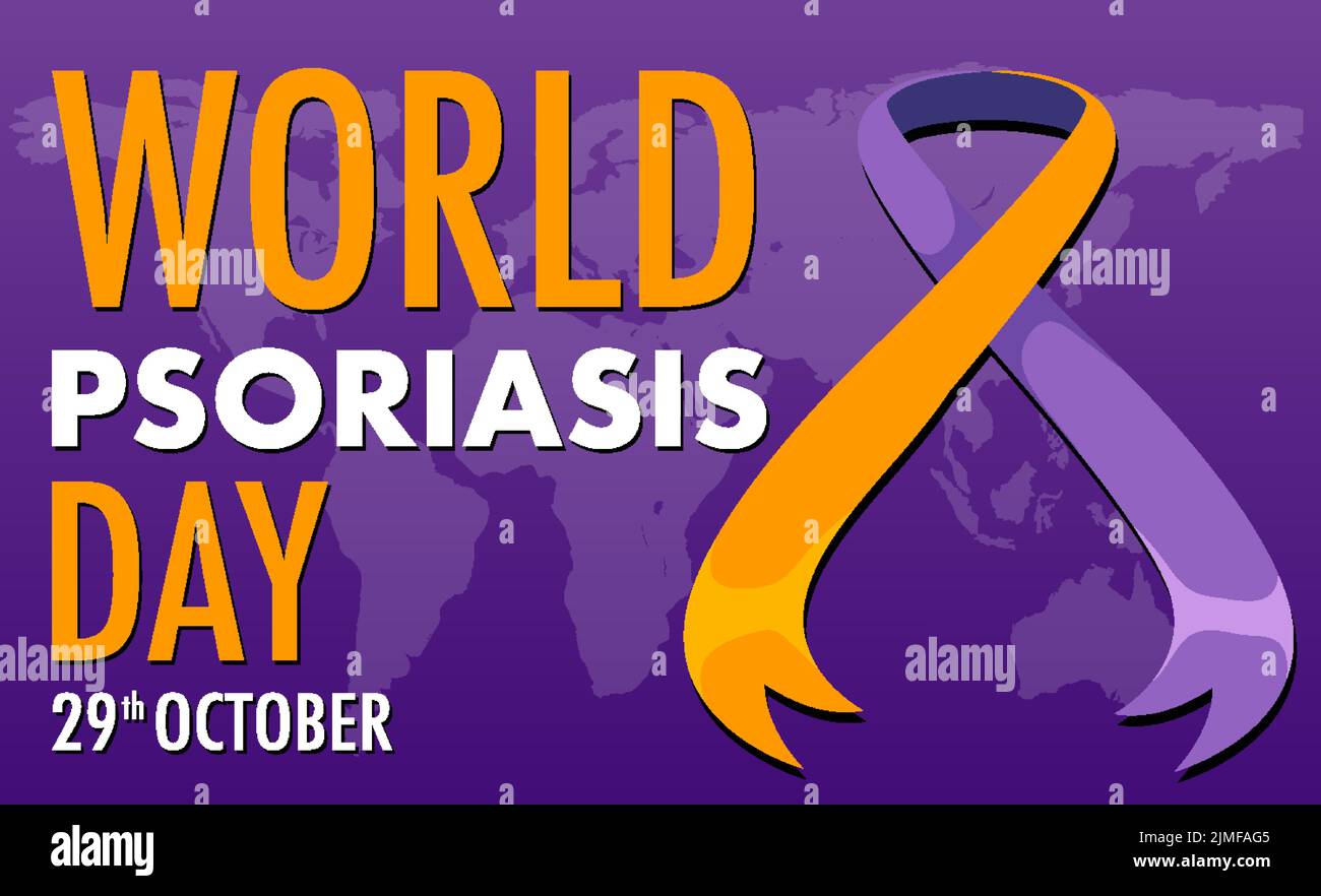 World Psoriasis Day Banner Design illustration Stock Vector Image & Art ...