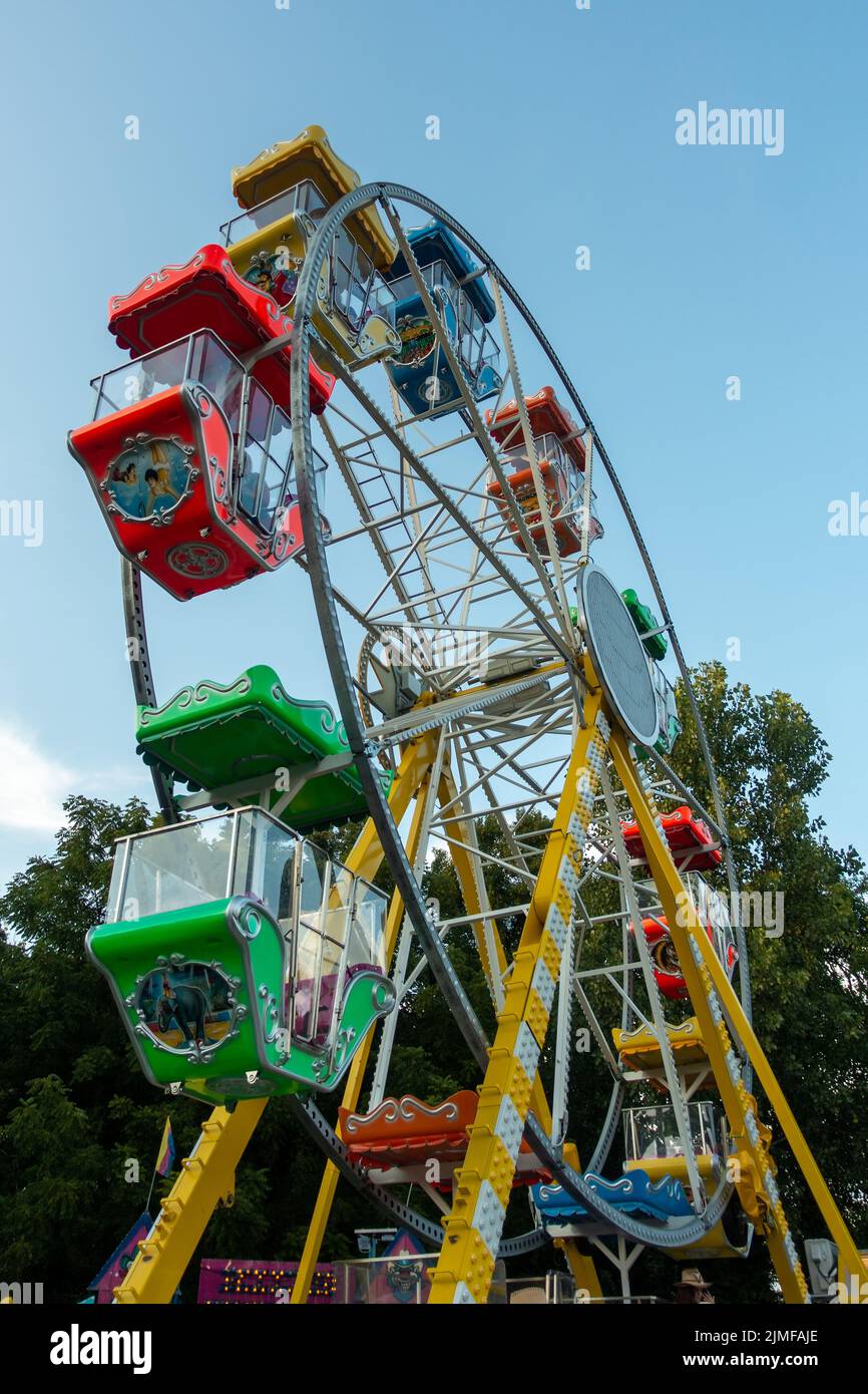 Ferris wheel at county fair Stock Photo - Alamy