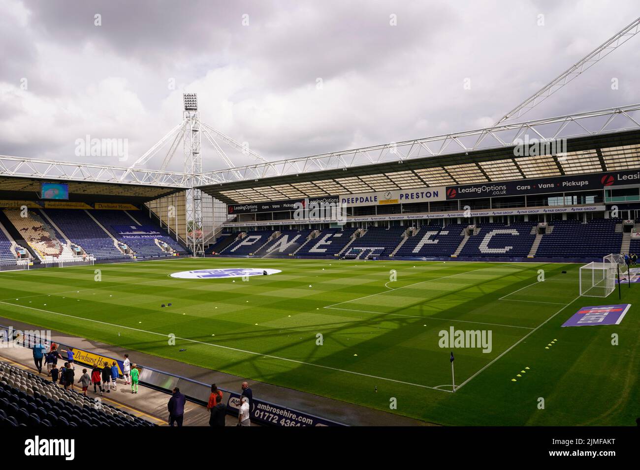 General view of Deepdale Stadium before the game Stock Photo - Alamy