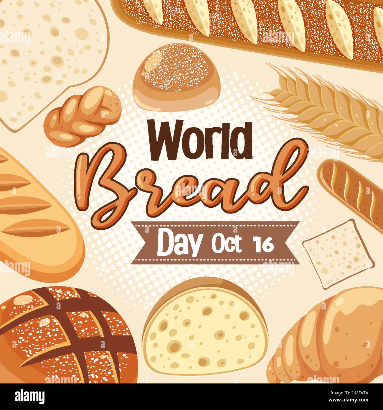 World bread day poster design illustration Stock Vector Image & Art - Alamy