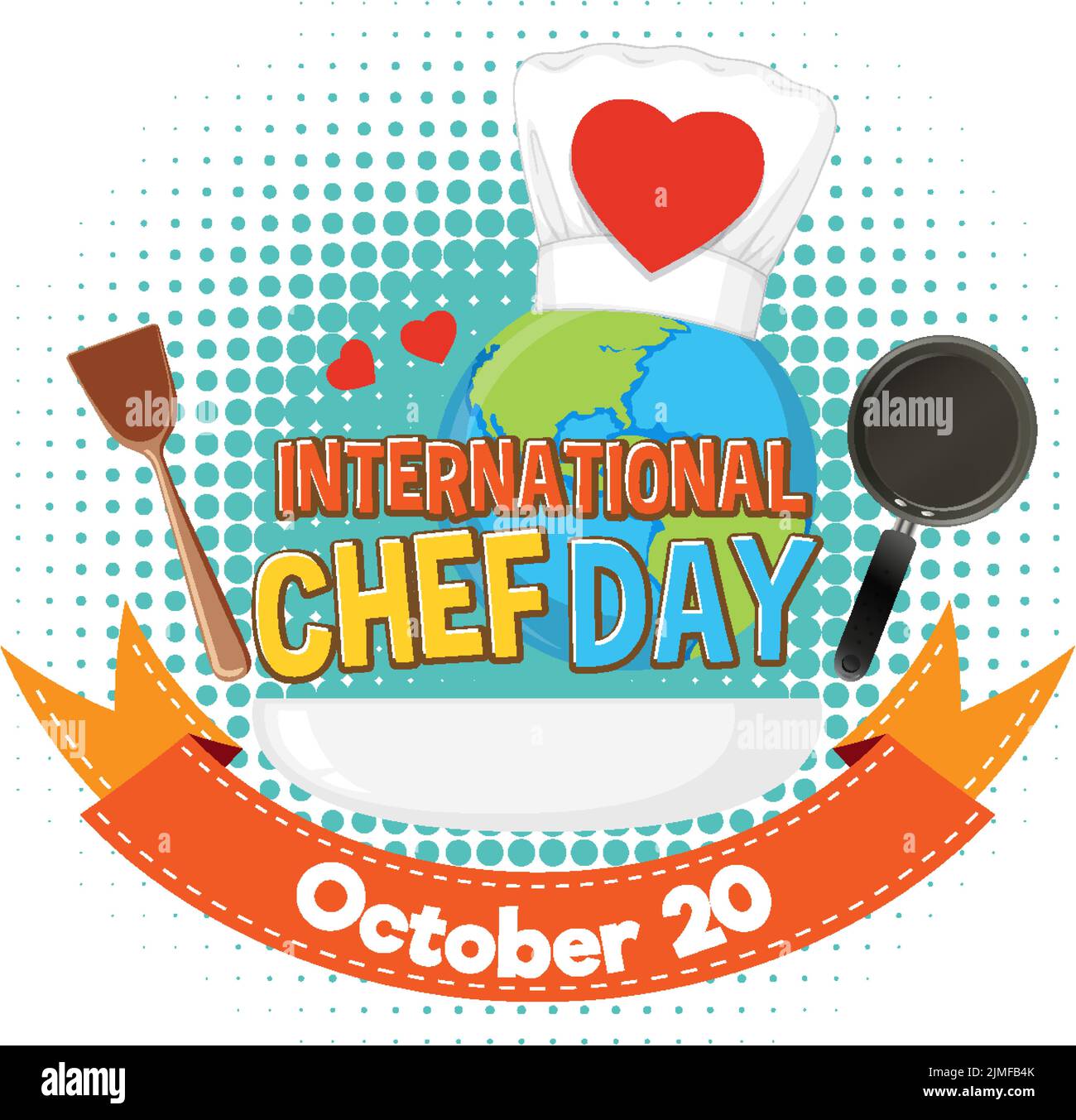 International Chef Day Poster Design illustration Stock Vector Image ...