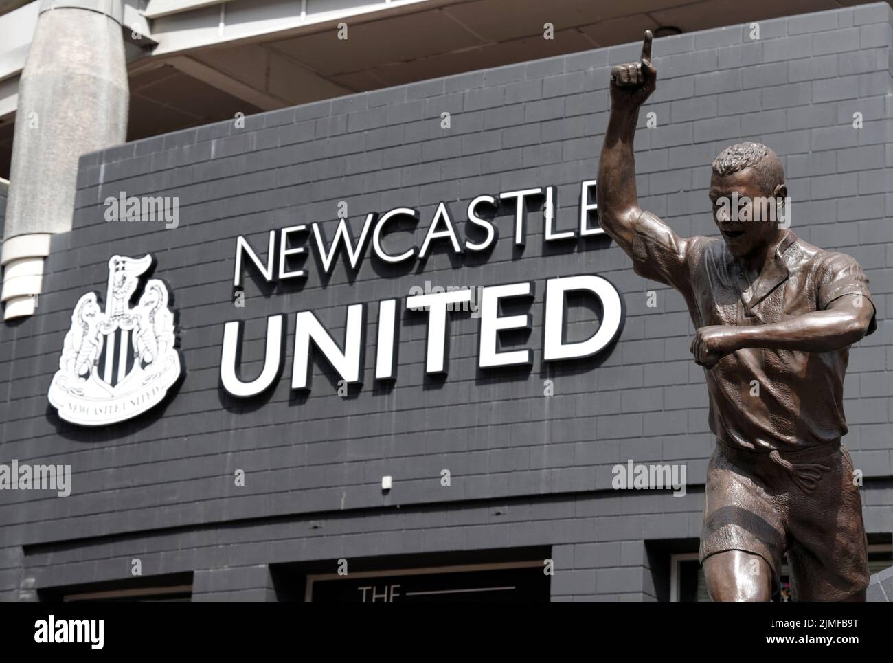 A general view of the statue of Alan Shearer ahead the Premier League ...
