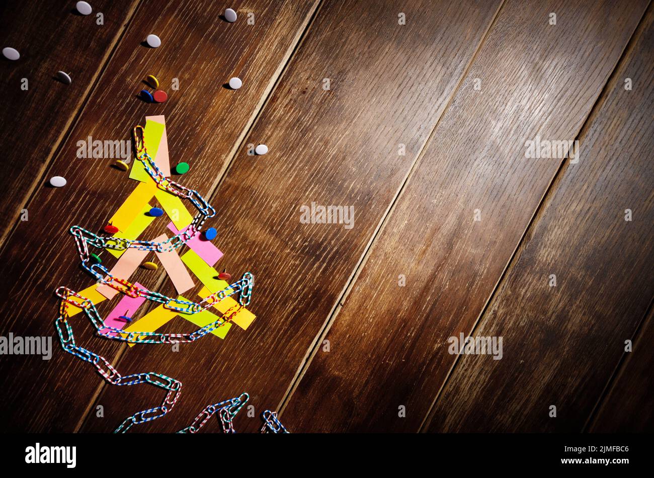 Sticky notes Christmas backround Stock Photo - Alamy