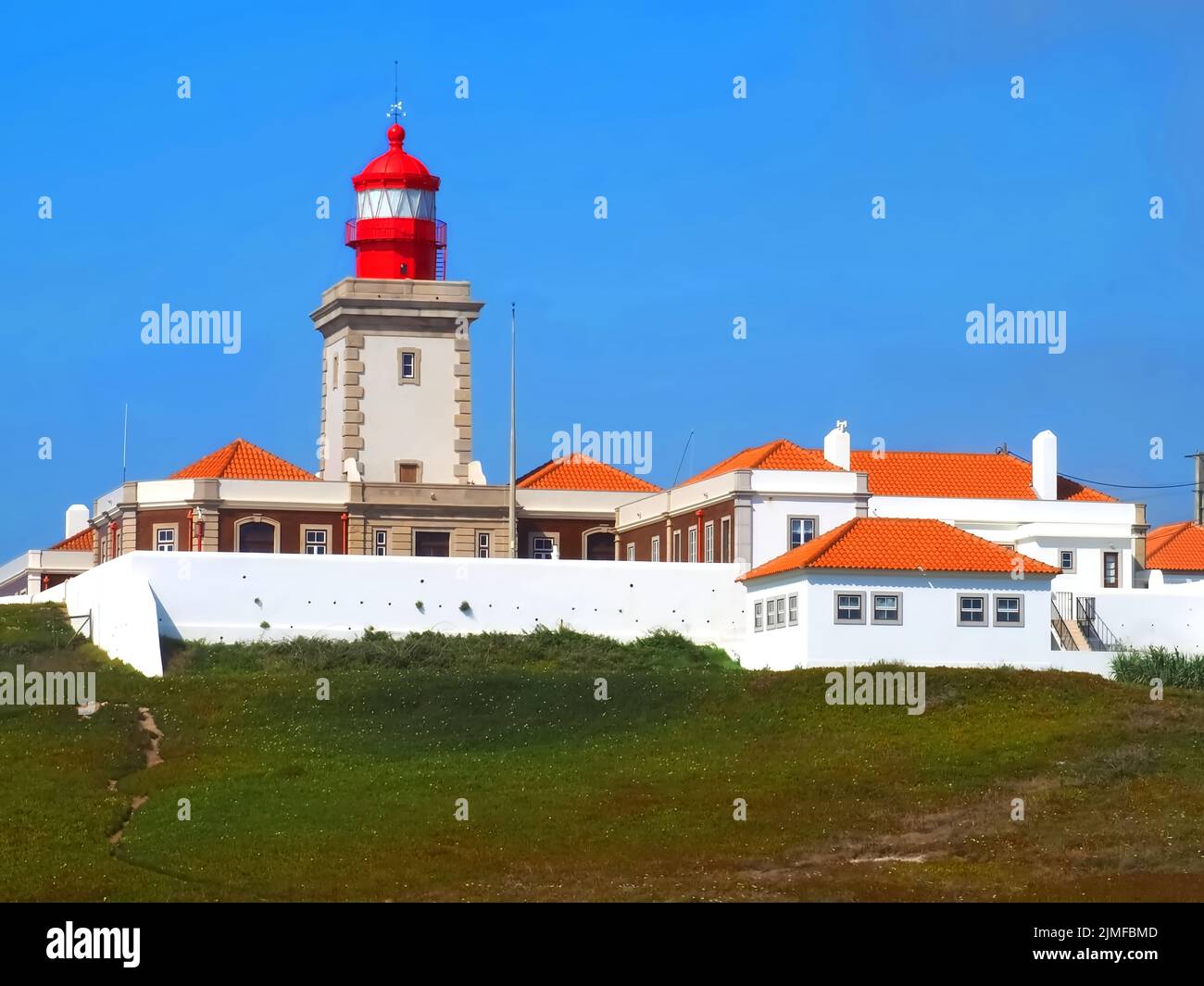 Lighthouse Cabo da Roca in the parques de Sintra in Portugal Stock ...