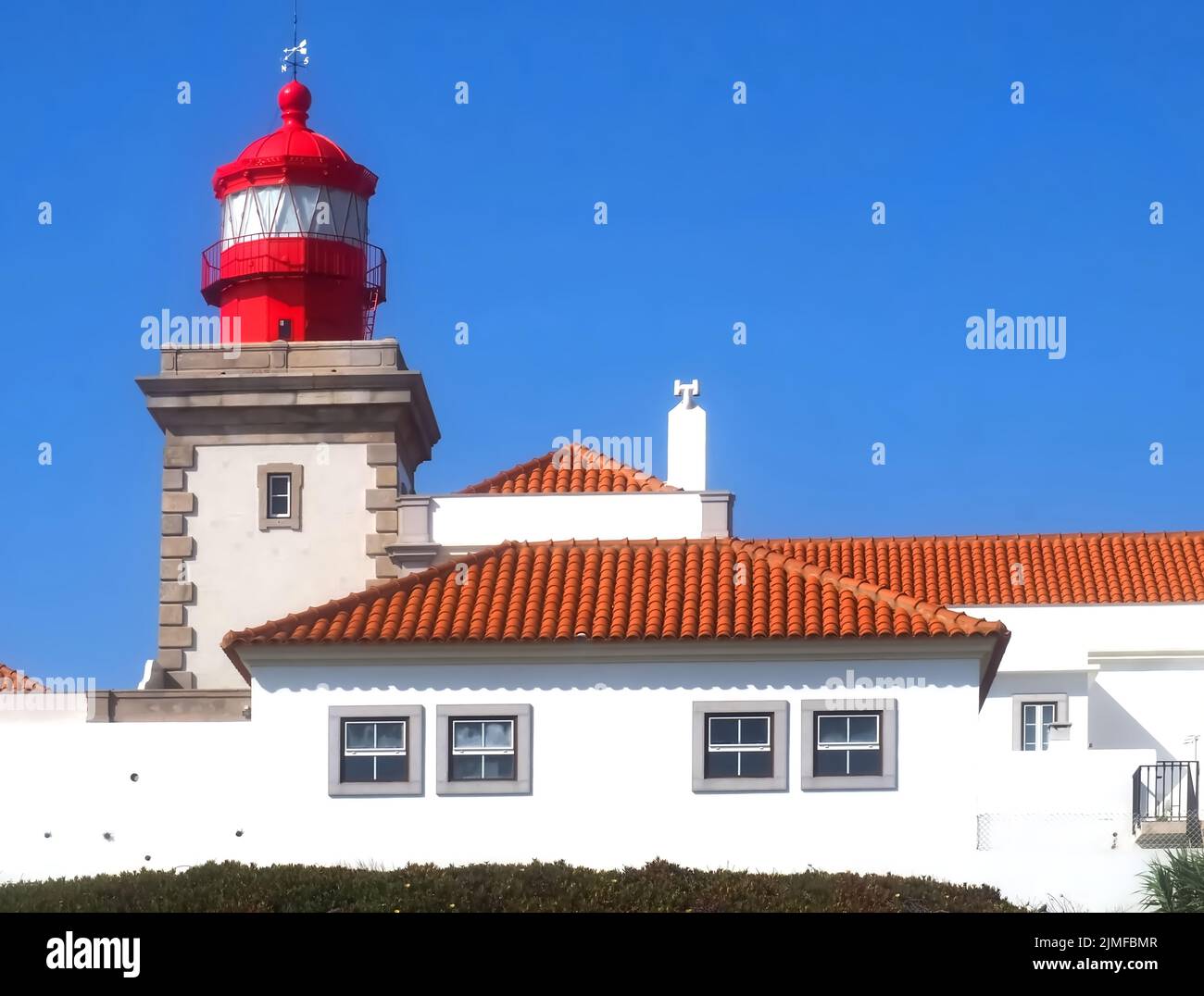 Lighthouse Cabo da Roca in the parques de Sintra in Portugal Stock ...