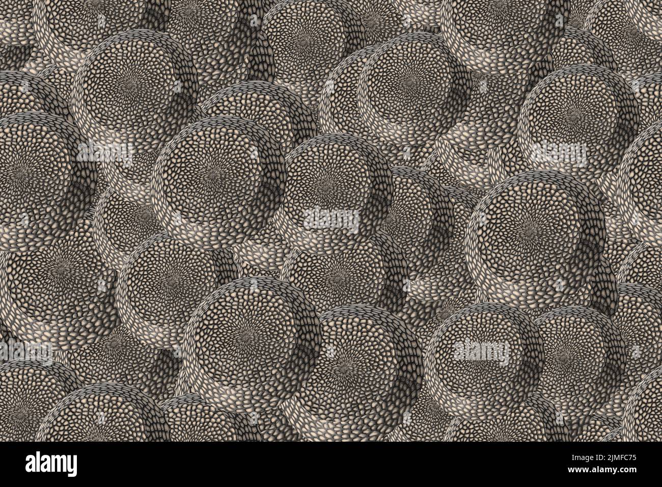 Abstract Snake Skin Plaque Seamless Pattern, 3D Illustration Stock ...