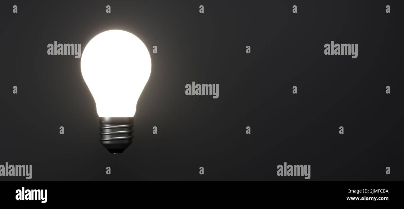 Old classic light bulb in front of background - 3D Illustration Stock ...
