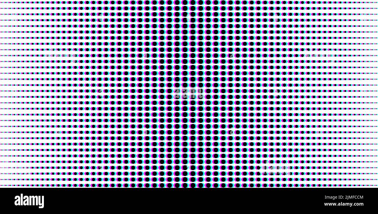 Dots Background. Black dots shift to cyan and magenta. Optical illusion ...