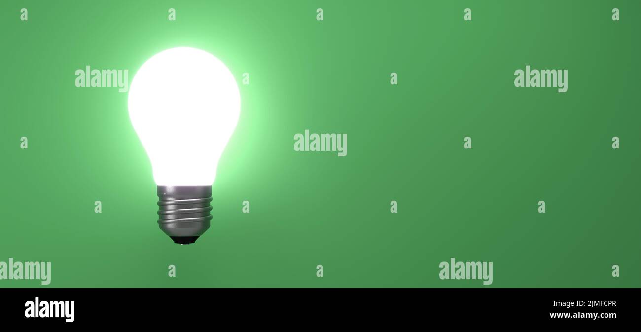 Old classic light bulb in front of background - 3D Illustration Stock ...