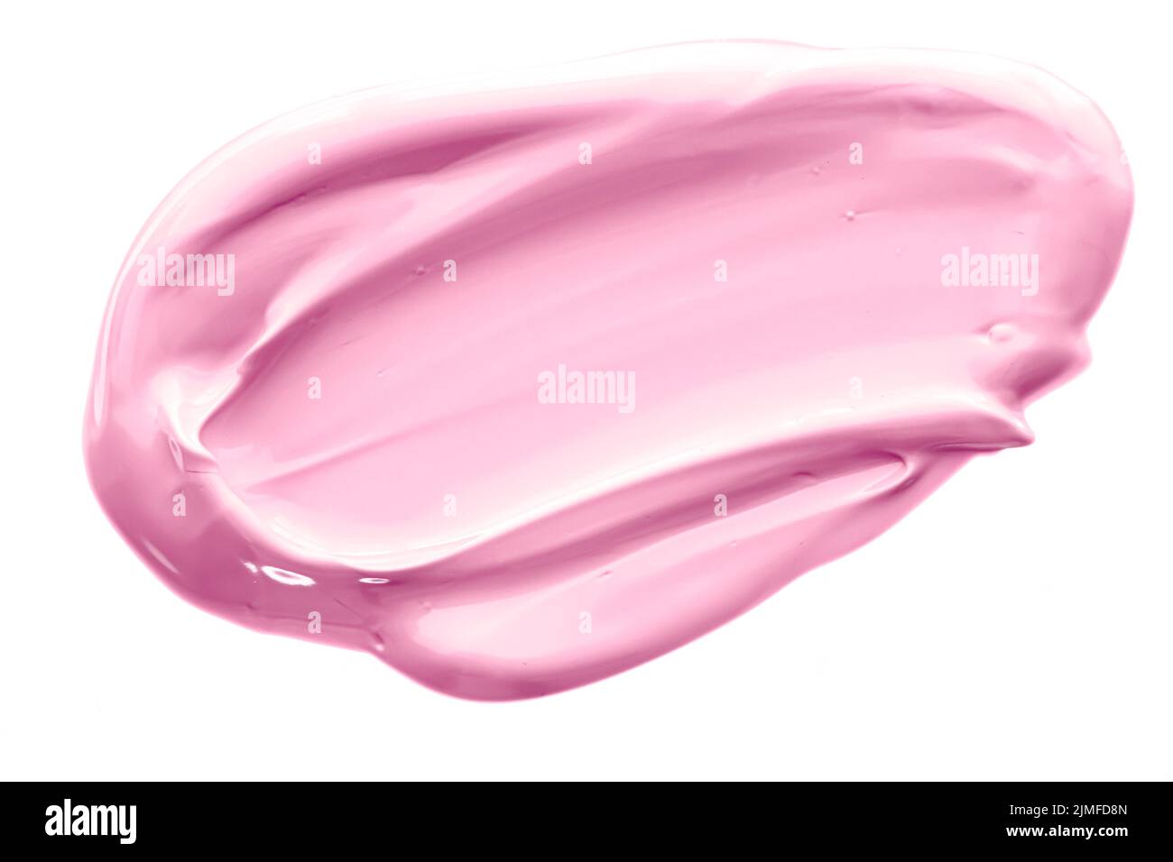 Blush pink beauty cosmetic texture isolated on white background ...
