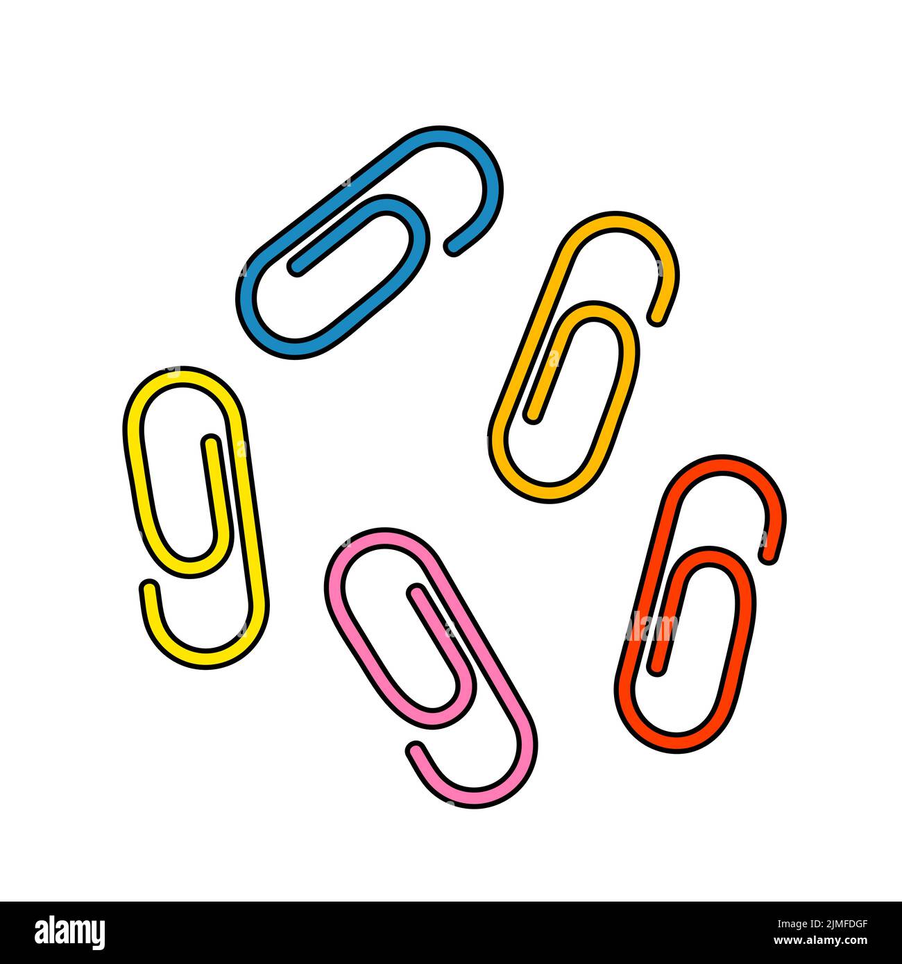 Paperclips Stock Vector Images - Alamy