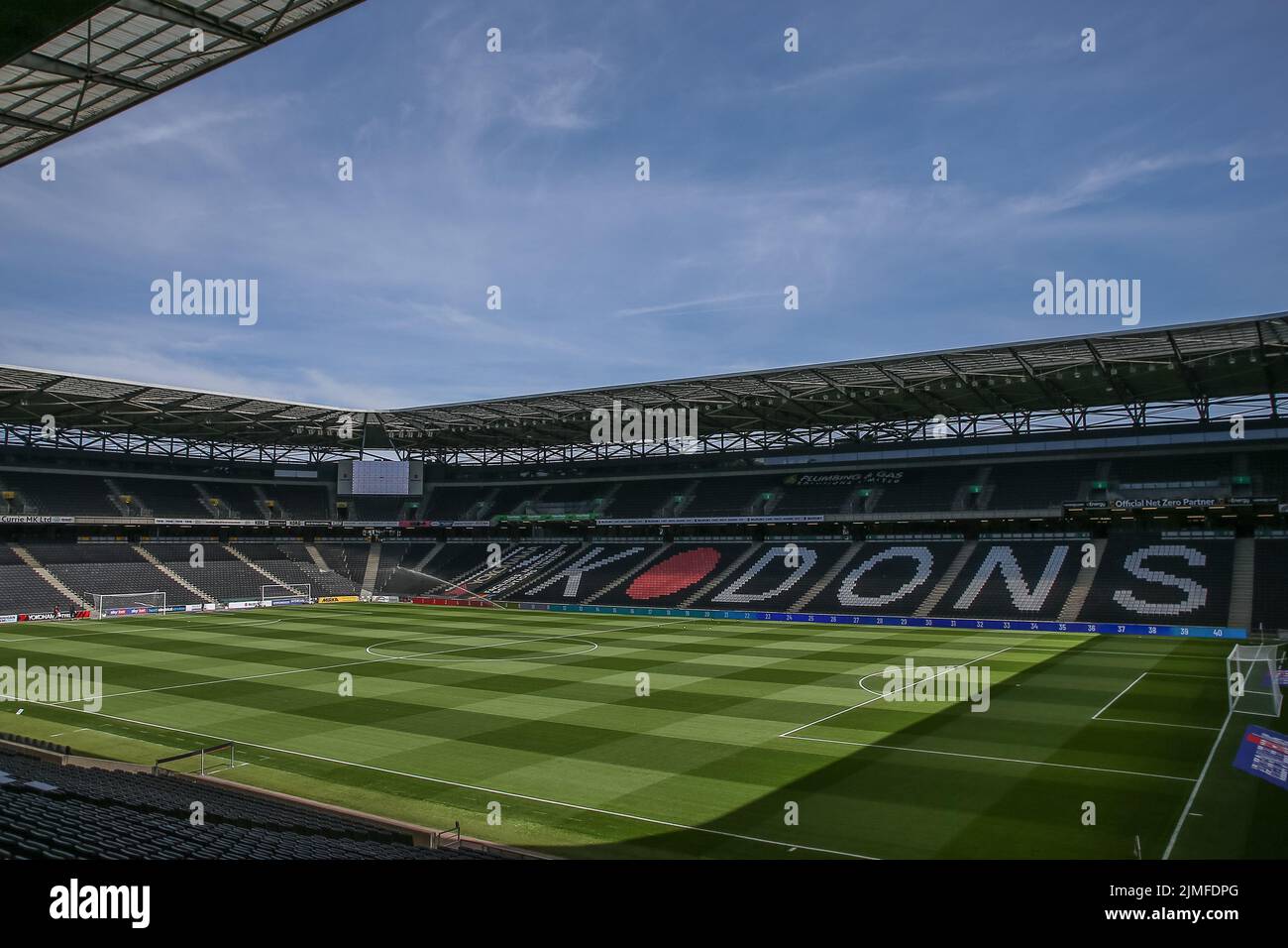 General view inside of Stadium MK, home of MK Dons Stock Photo - Alamy
