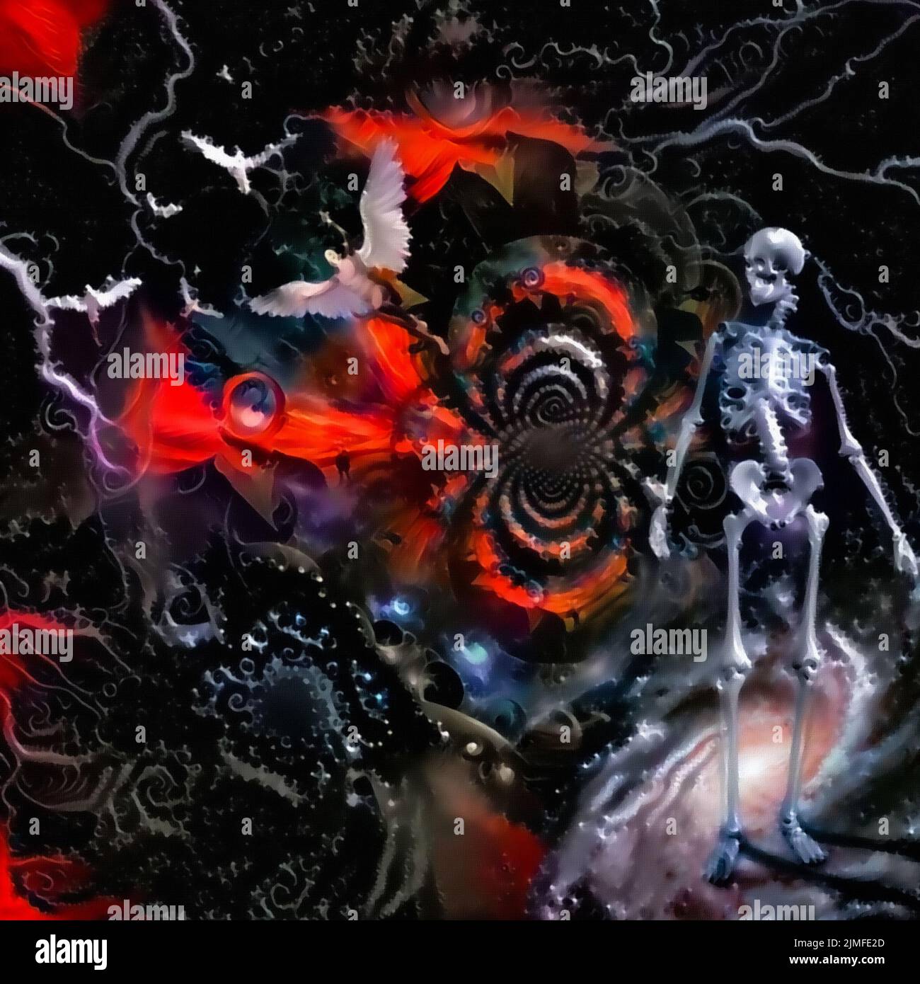 Life and Death. 3D rendering Stock Photo - Alamy