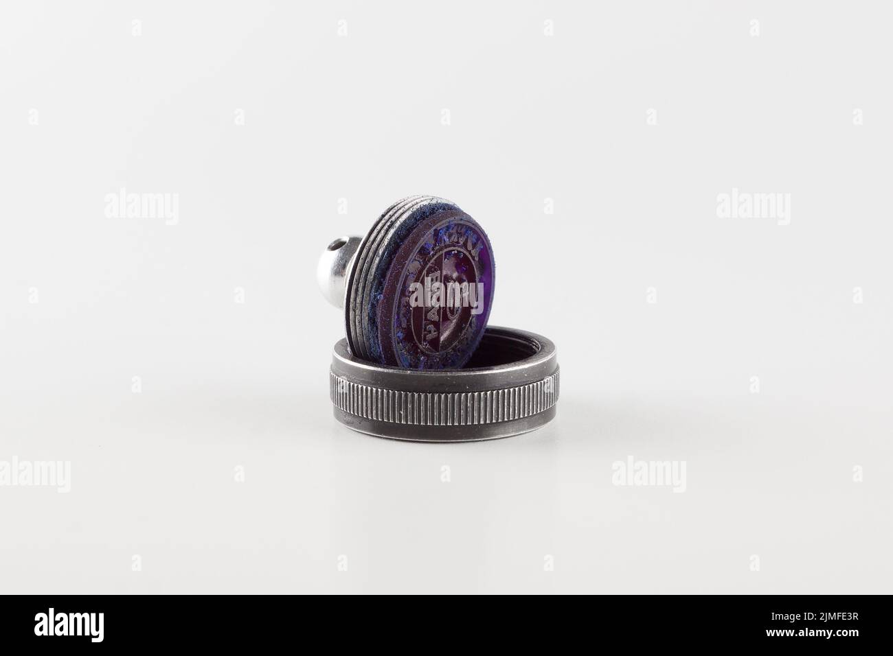 round stamp for prescription forms and signatures isolation Stock Photo ...