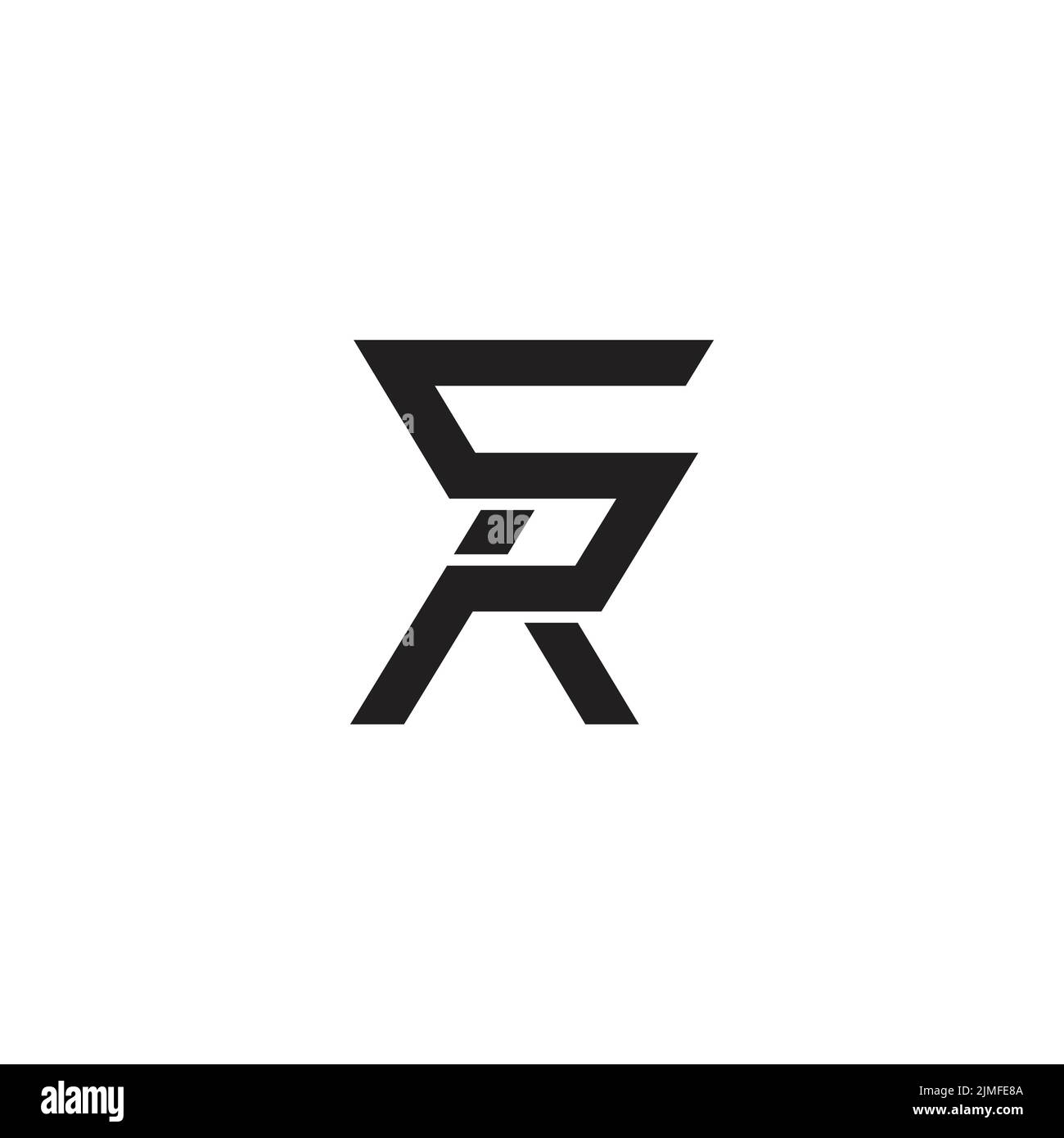 letter sr linked line simple geometric logo vector Stock Vector Image ...