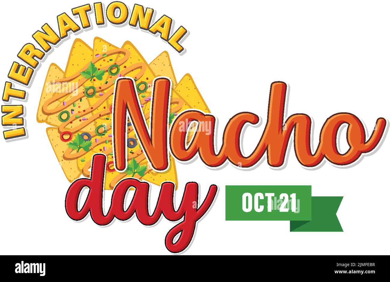 International Nacho Day Banner Design illustration Stock Vector Image ...