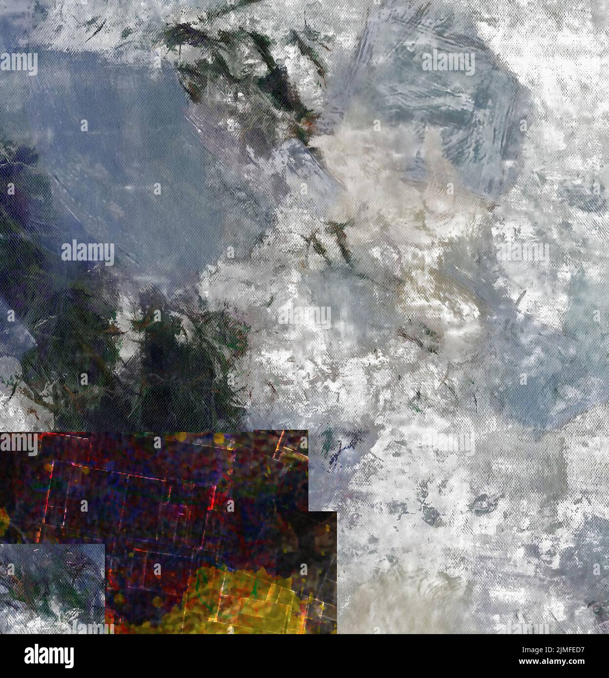 Muted abstract painting in pastel colors. 3D rendering Stock Photo - Alamy