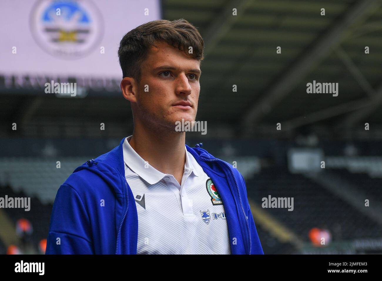 Jack Vale of Blackburn Rovers arrives at Swansea.com stadium Stock ...