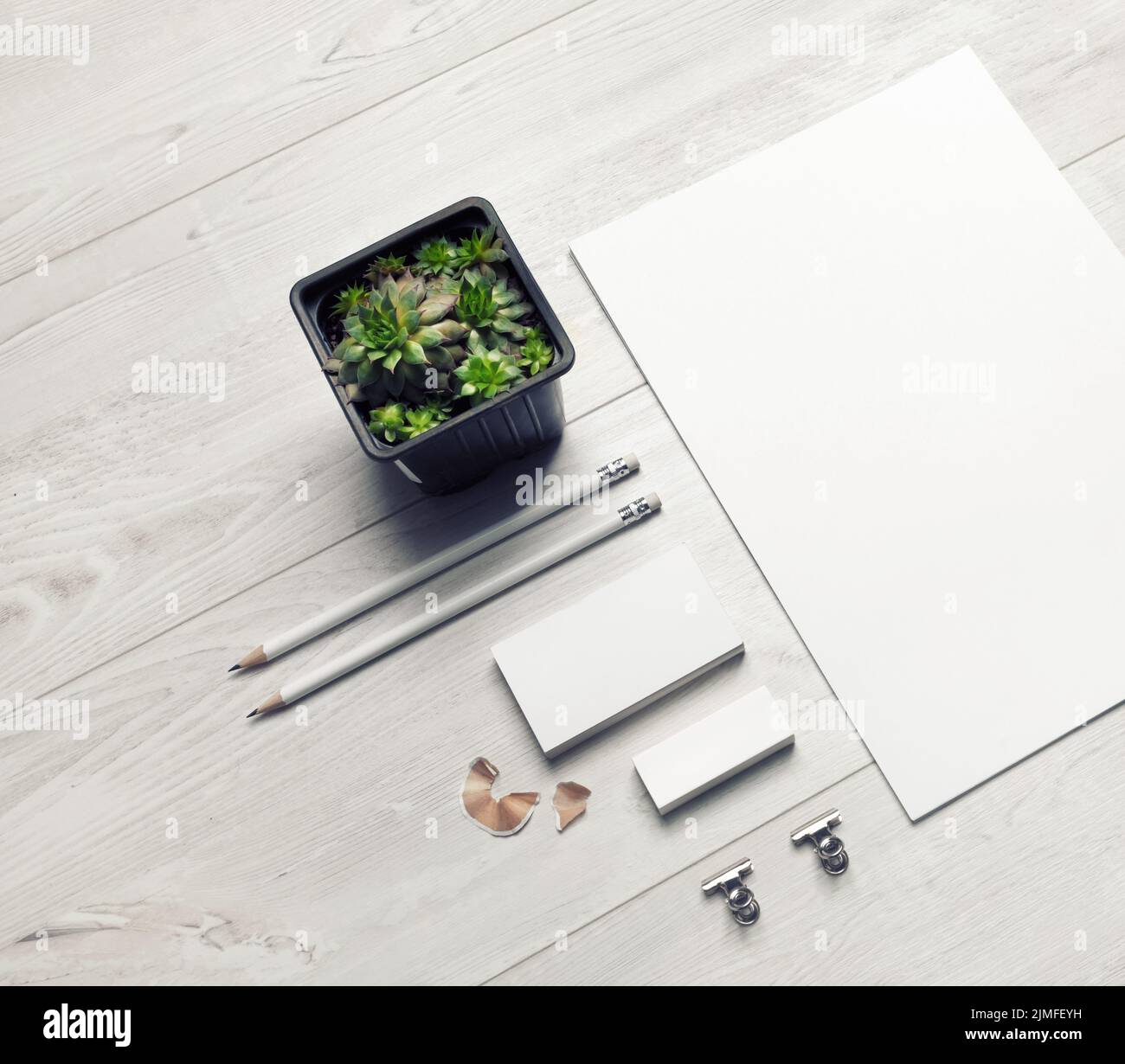 Blank stationery template Stock Photo - Alamy