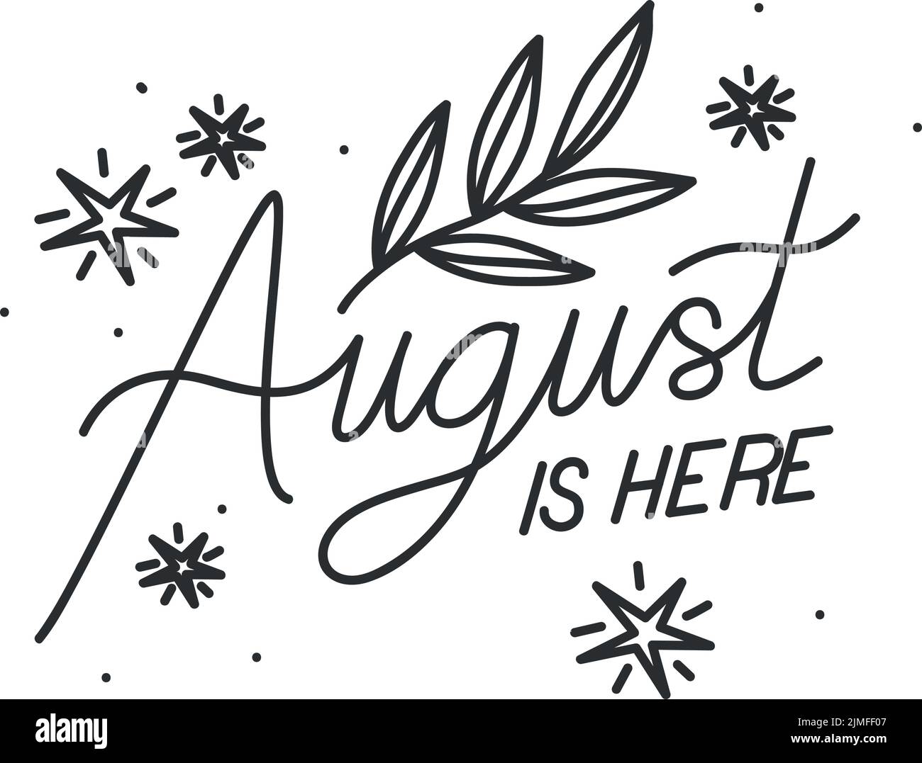 design of august is here Stock Vector Image & Art - Alamy