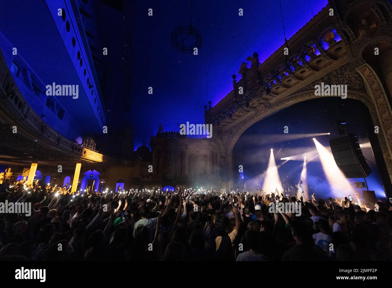 Music crowd at a concert in Australia Stock Photo - Alamy