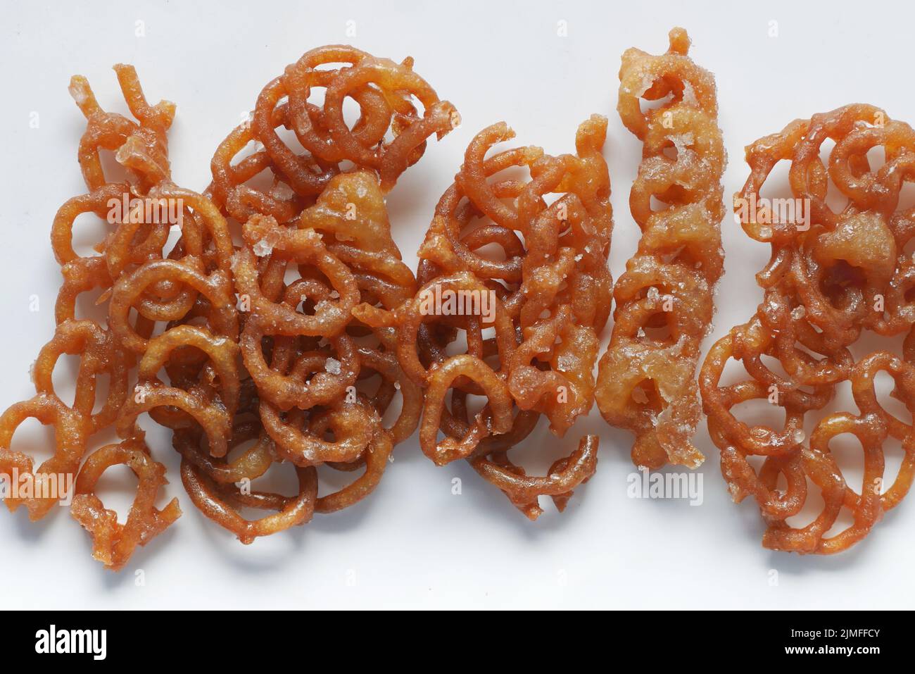 Jalebi indian sweet food on a plate Stock Photo - Alamy