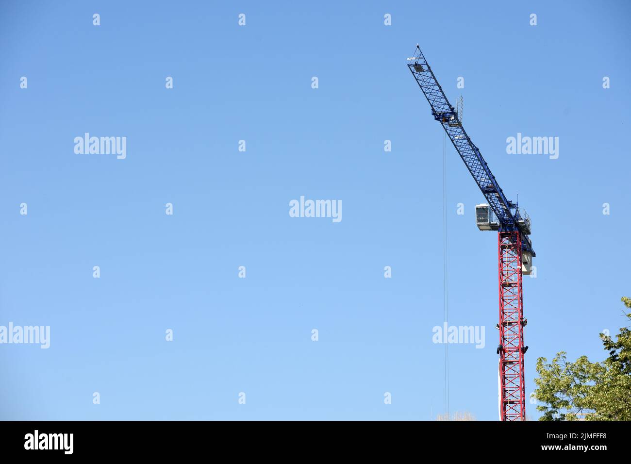 Baukran auf Baustelle in Oberösterreich Österreich, Europa ...